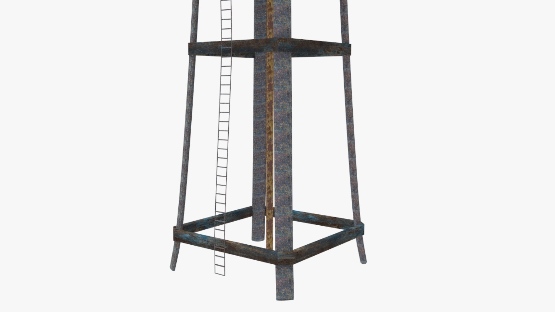 Rusty Water Tower 3D Model - TurboSquid 1884975