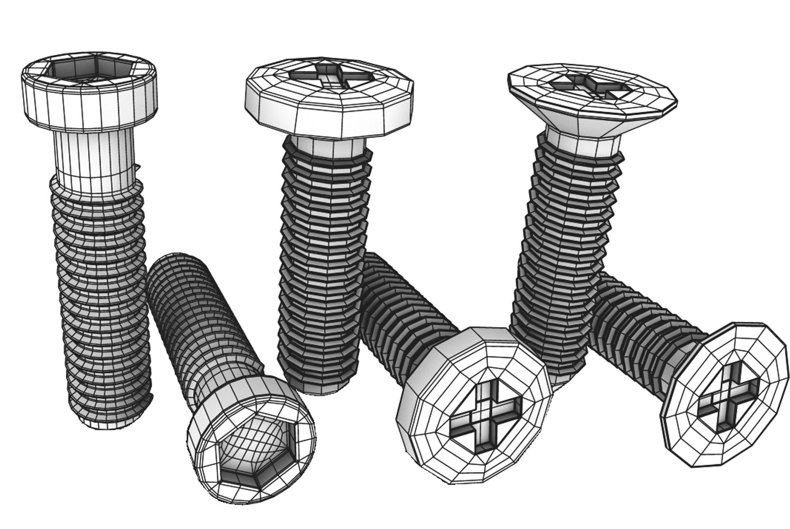 obj screw nut bolt kit