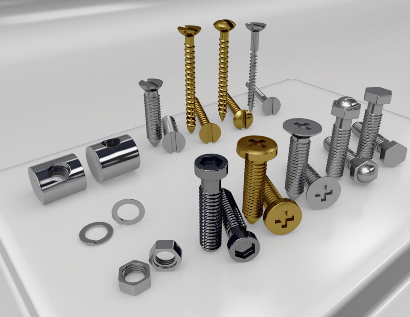 obj screw nut bolt kit