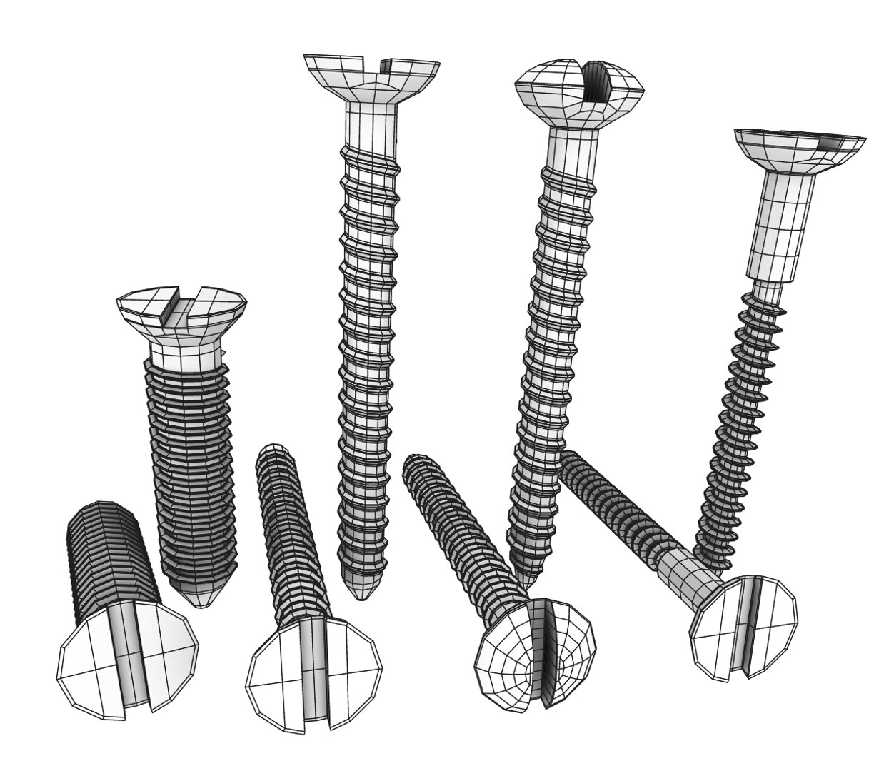 obj screw nut bolt kit