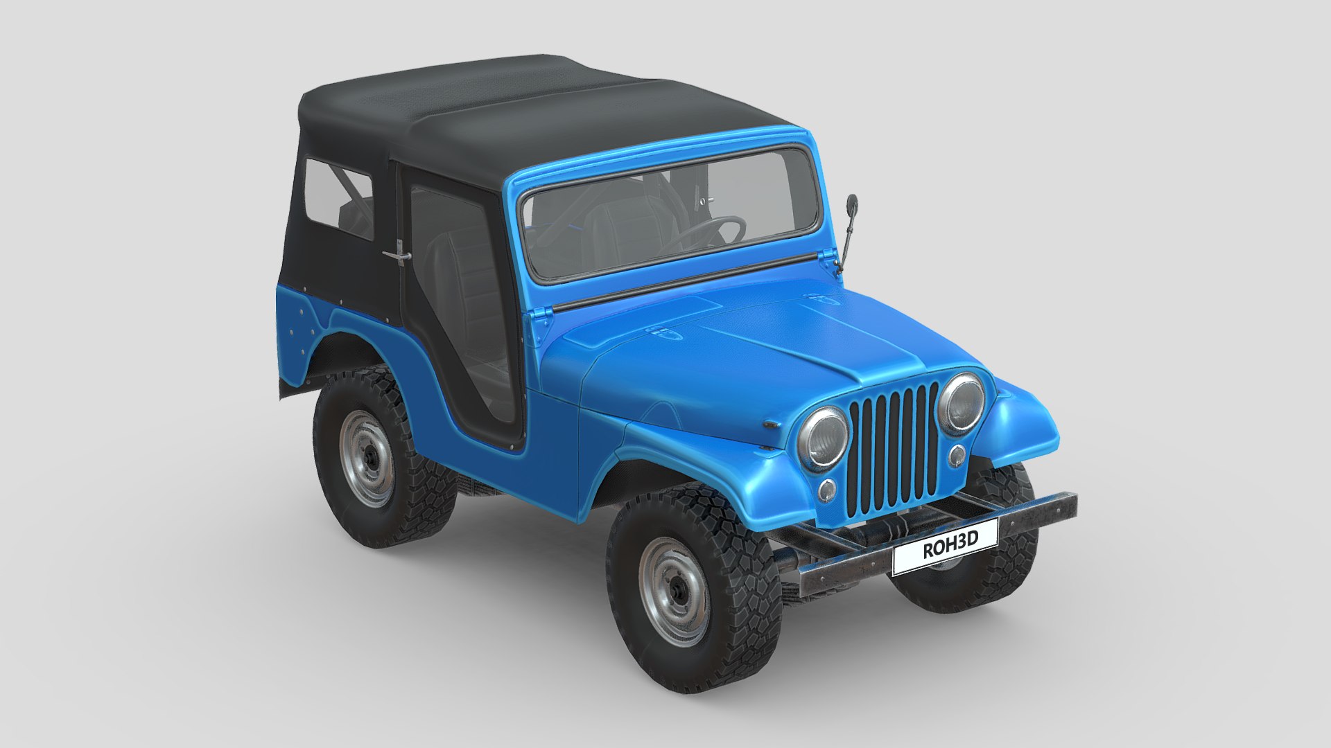 Low Poly Car - Jeep CJ5 1954 3D Model - TurboSquid 2087575