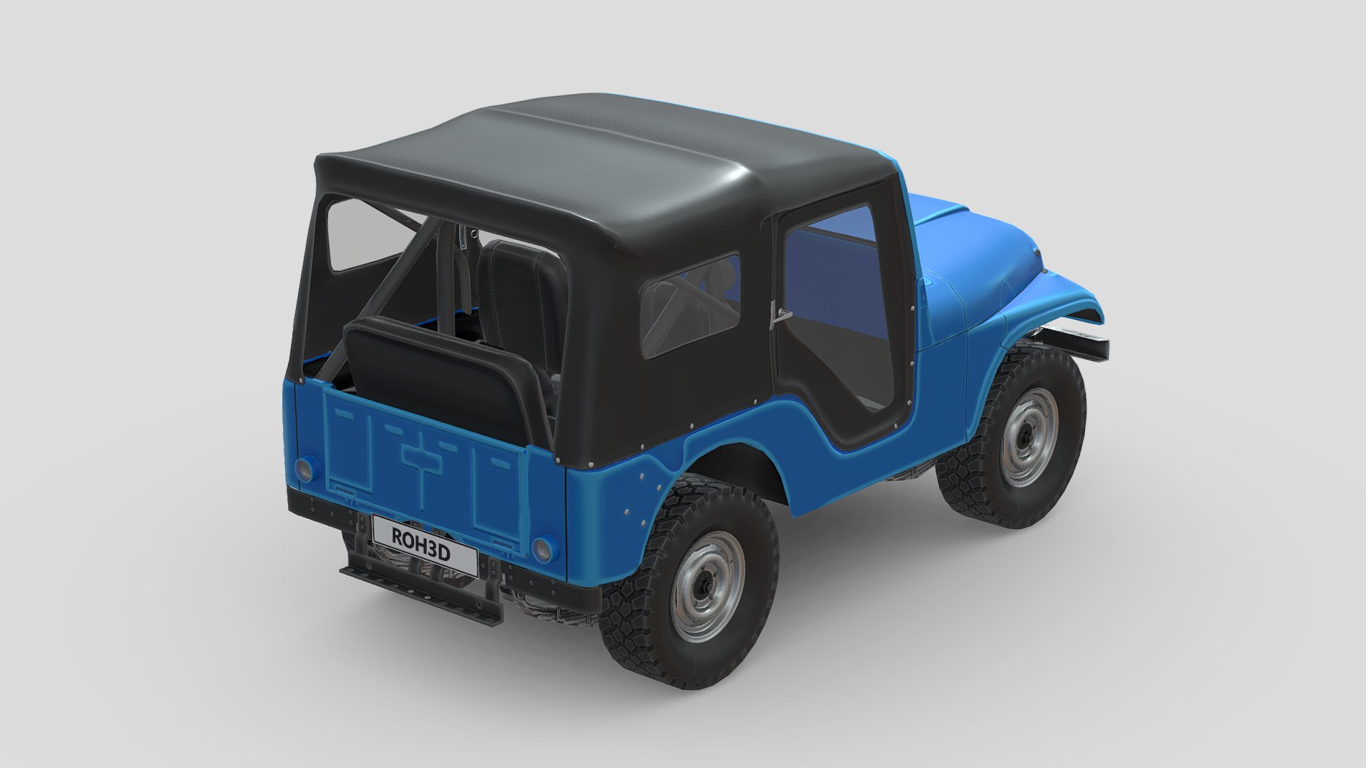 Low Poly Car - Jeep CJ5 1954 3D Model - TurboSquid 2087575
