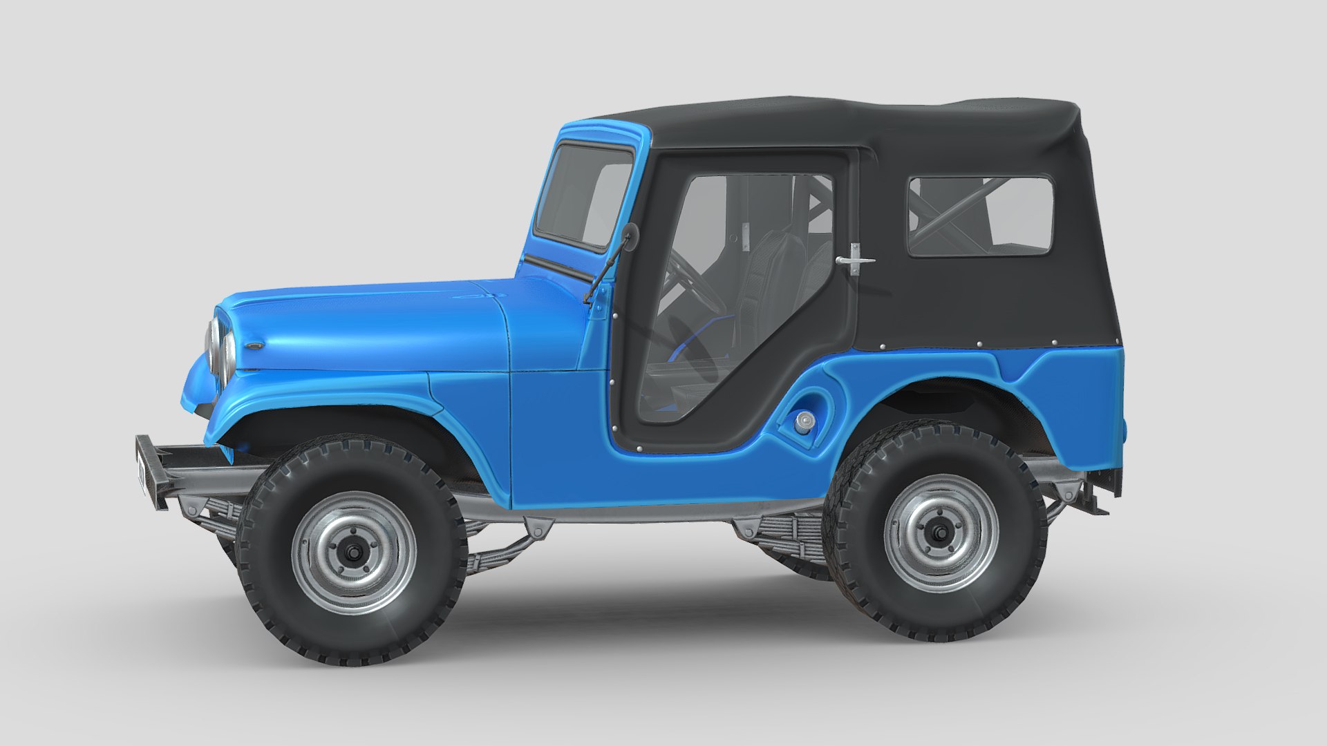 Low Poly Car - Jeep CJ5 1954 3D Model - TurboSquid 2087575
