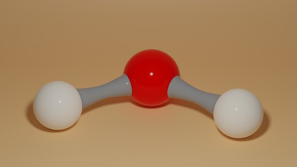3D water molecular h2o - TurboSquid 1661786