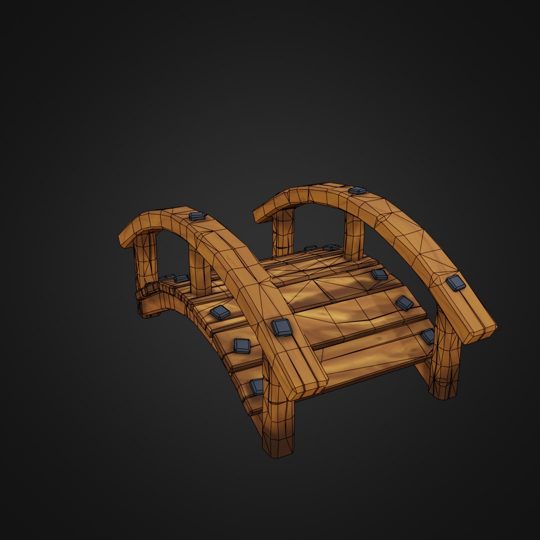 Wooden Bridge 3D - TurboSquid 1450519