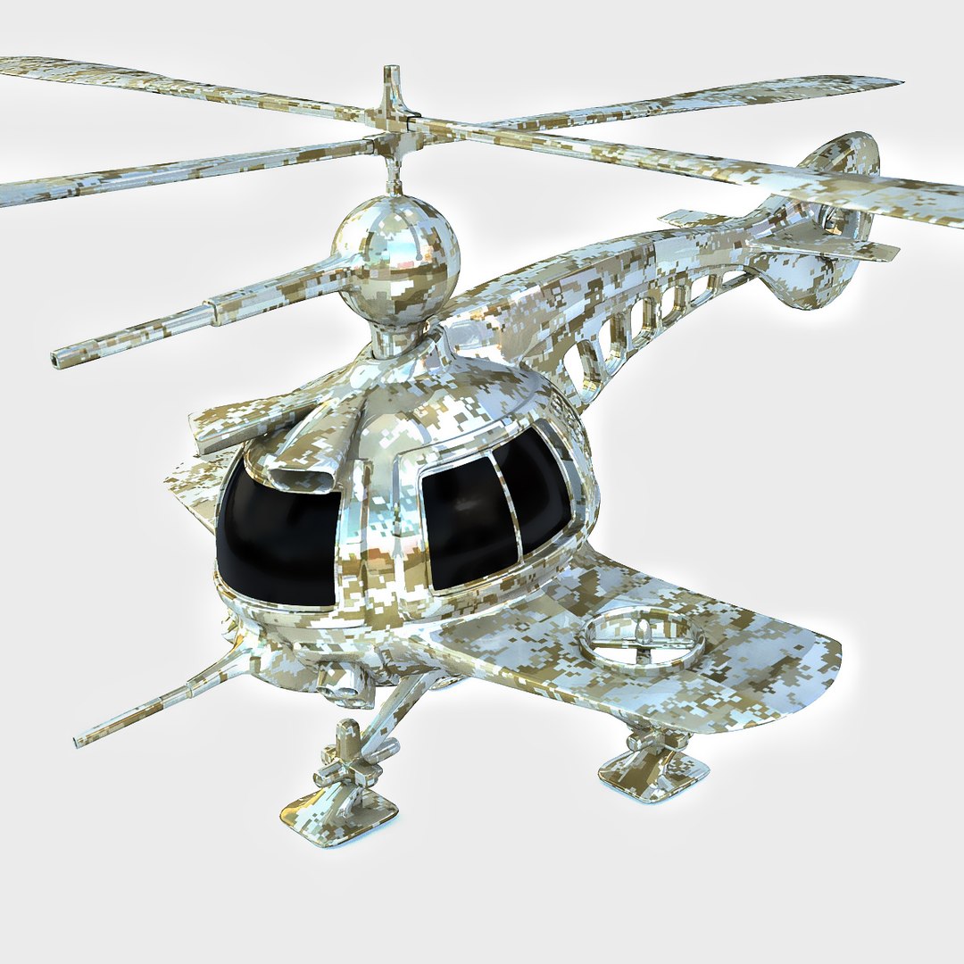 Drone copter concept 3D model - TurboSquid 1515392