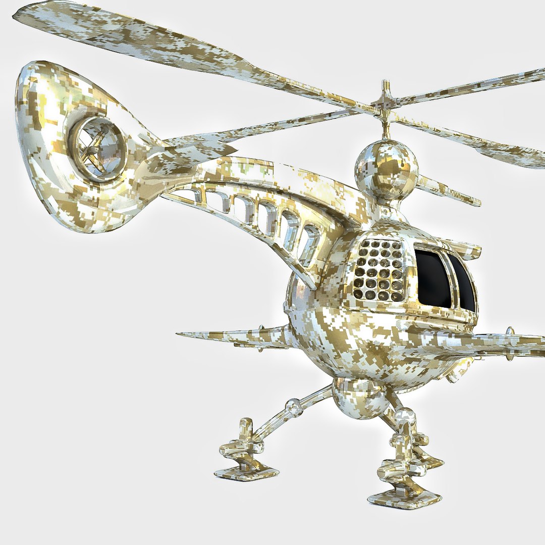 Drone copter concept 3D model - TurboSquid 1515392