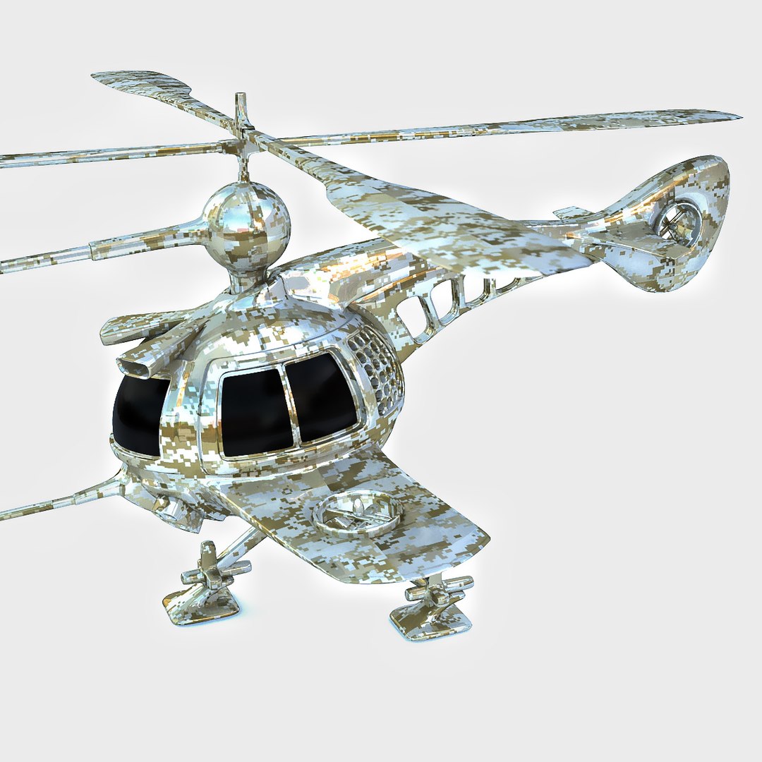 Drone copter concept 3D model - TurboSquid 1515392