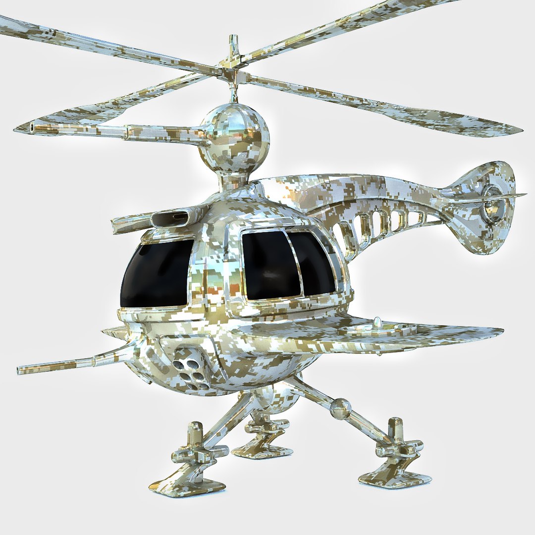 Drone copter concept 3D model - TurboSquid 1515392