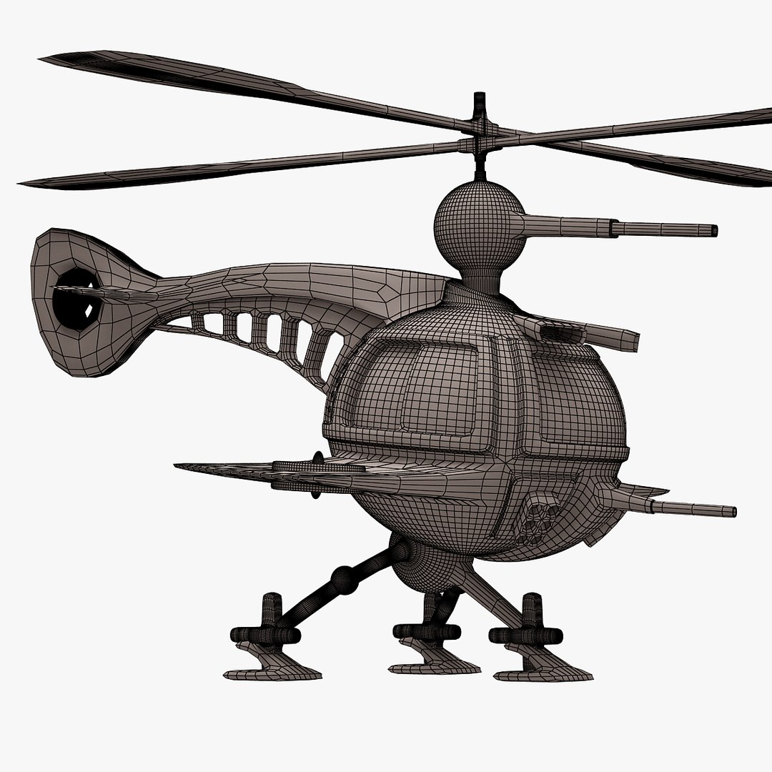 Drone copter concept 3D model - TurboSquid 1515392