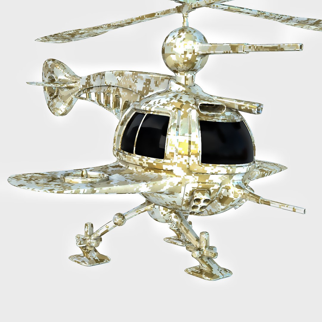 Drone copter concept 3D model - TurboSquid 1515392