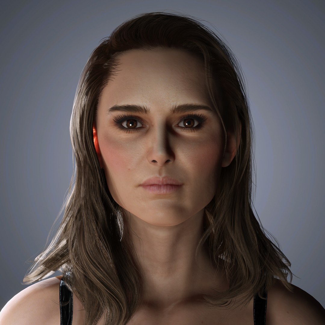 Natalie Portman Character 3D Model Low-poly 3D - TurboSquid 2332868