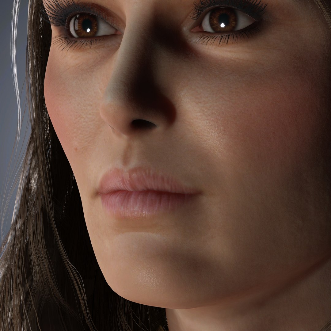 Natalie Portman Character 3D Model Low-poly 3D - TurboSquid 2332868