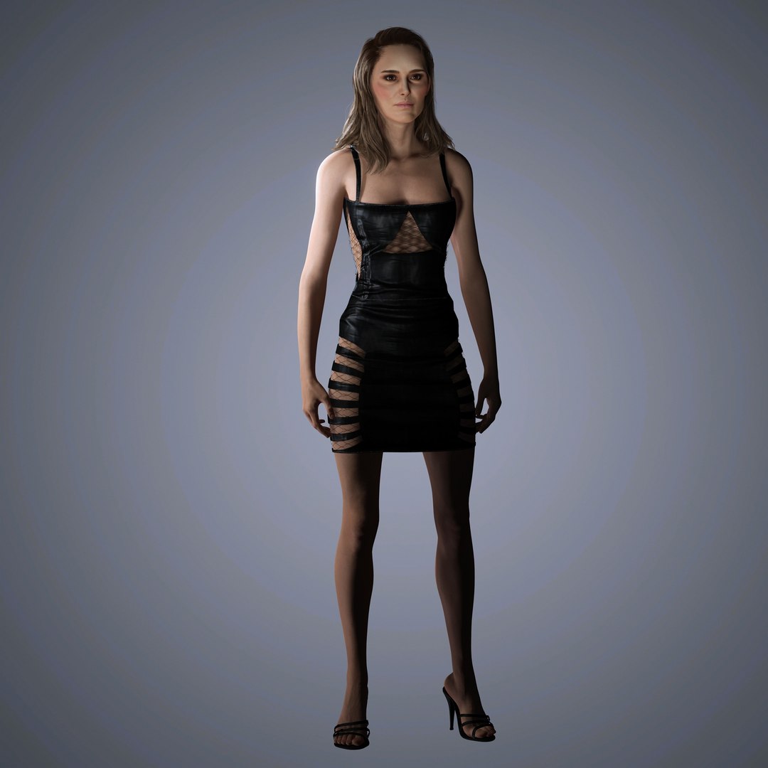 Natalie Portman Character 3D Model Low-poly 3D - TurboSquid 2332868