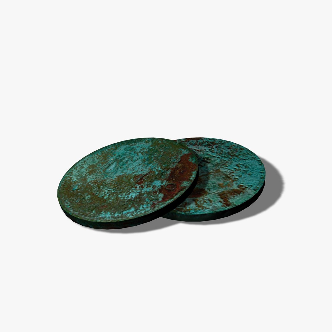 old coin 3d model