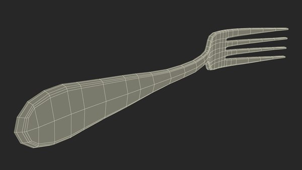 3D model Silver Dessert Fork - TurboSquid 2040407