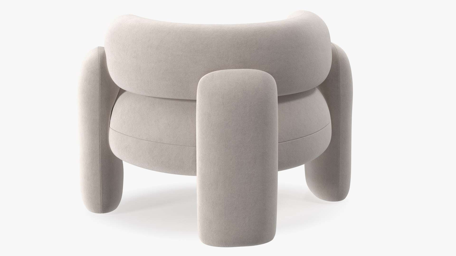 Royal Stranger Embrace Modern Armchair Beige 3D - TurboSquid 2088476