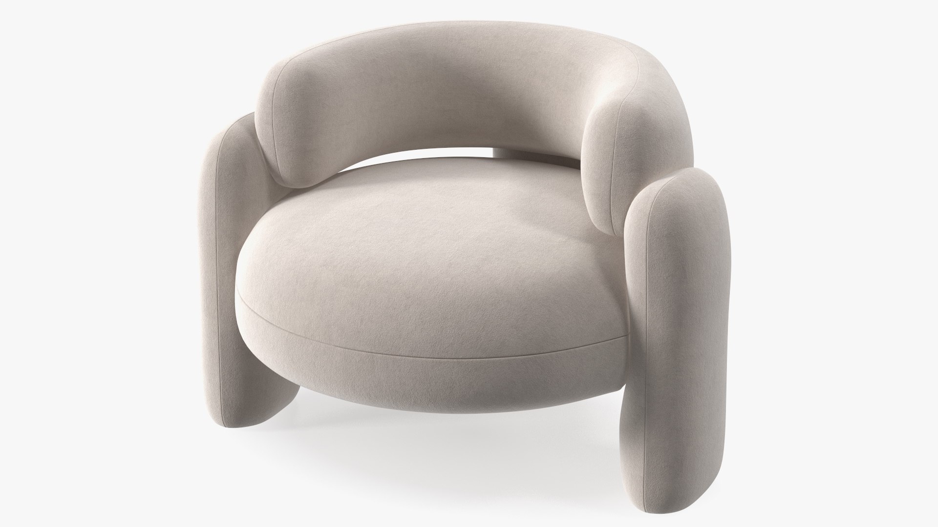 Royal Stranger Embrace Modern Armchair Beige 3D - TurboSquid 2088476