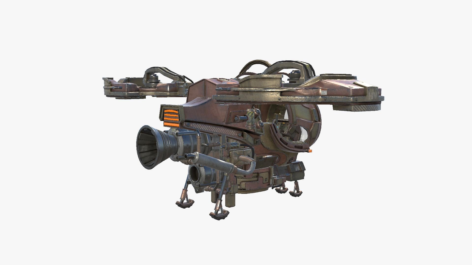 3D Sci-Fi Hovercraft Helicopter VTOL Tiltrotor Glider Plane Flying ...