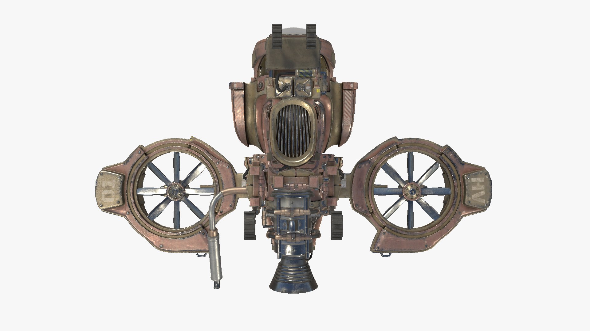 3D Sci-Fi Hovercraft Helicopter VTOL Tiltrotor Glider Plane Flying ...