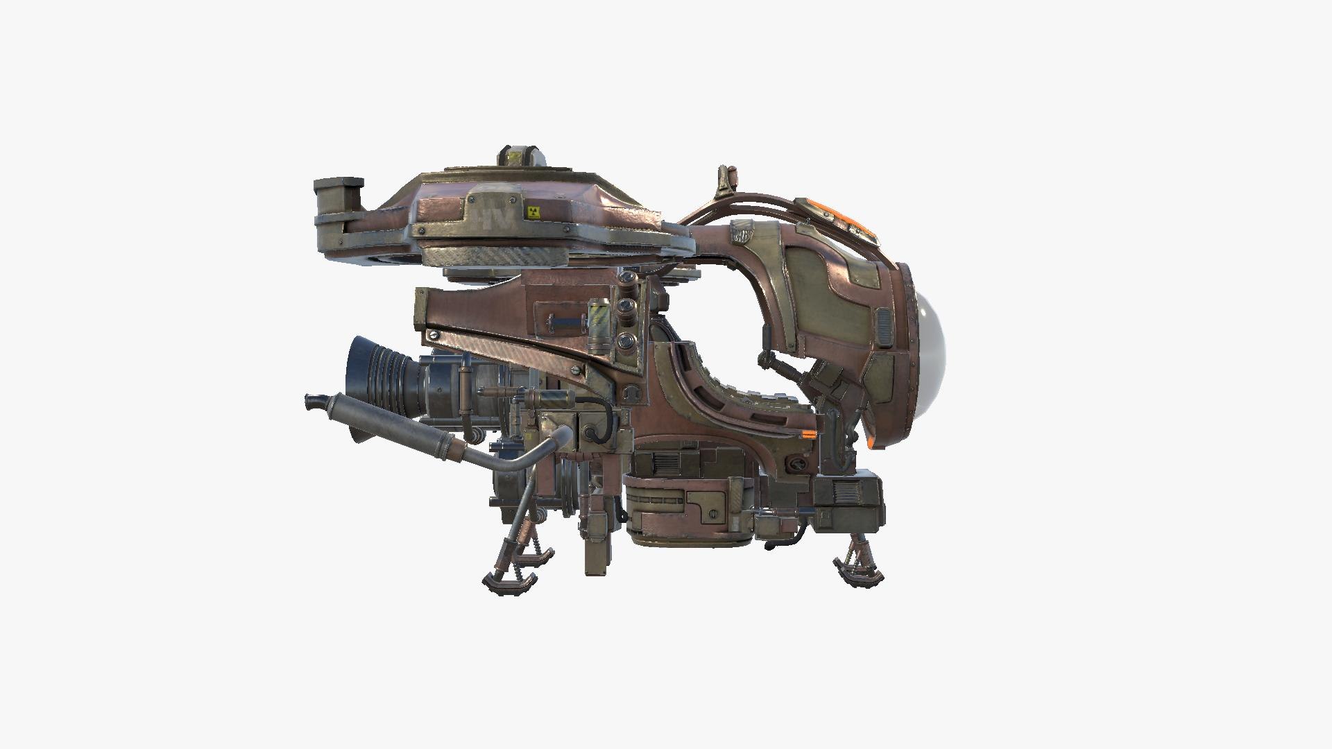 3D Sci-Fi Hovercraft Helicopter VTOL Tiltrotor Glider Plane Flying ...