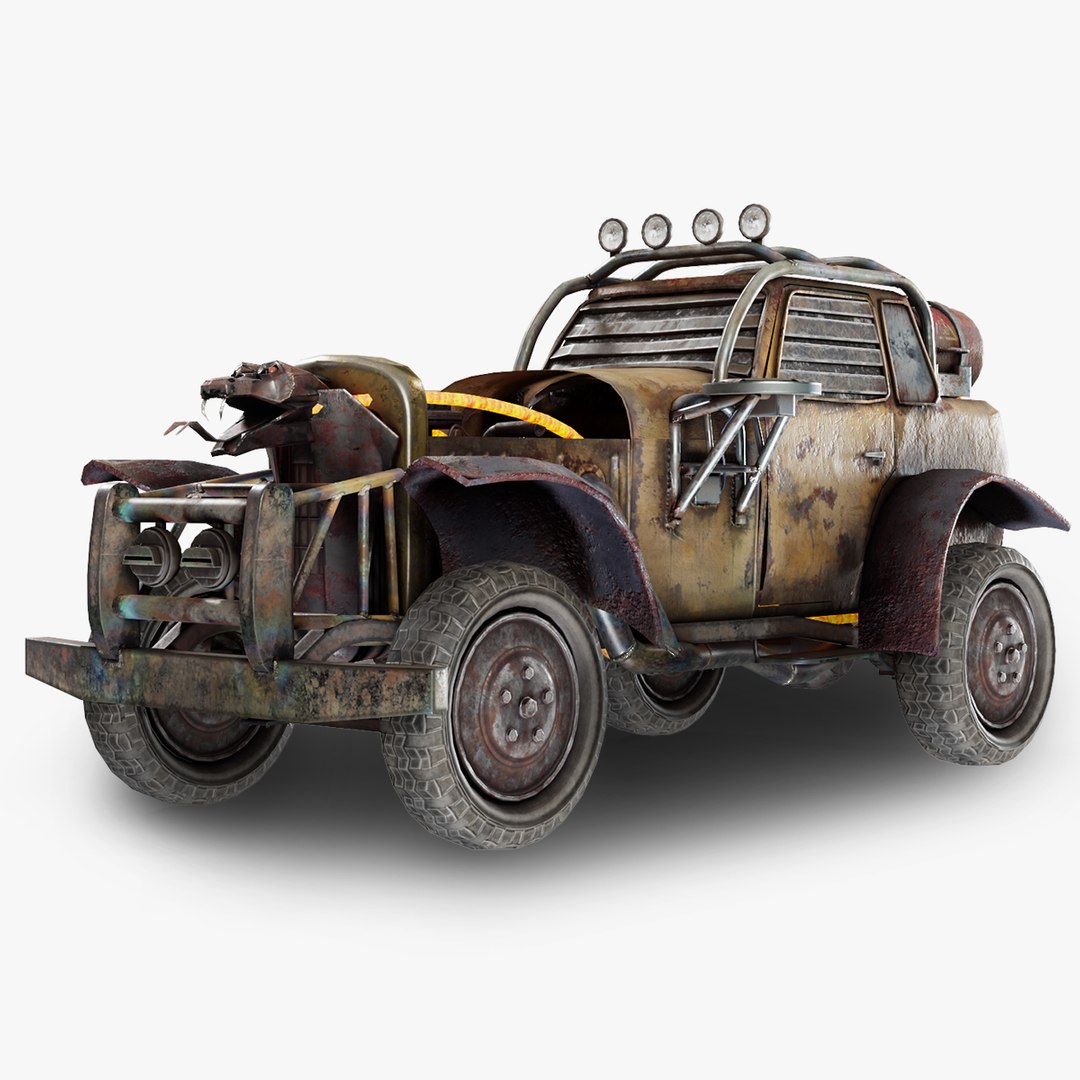 3D post apocalyptic car the Aspid - TurboSquid 1874352