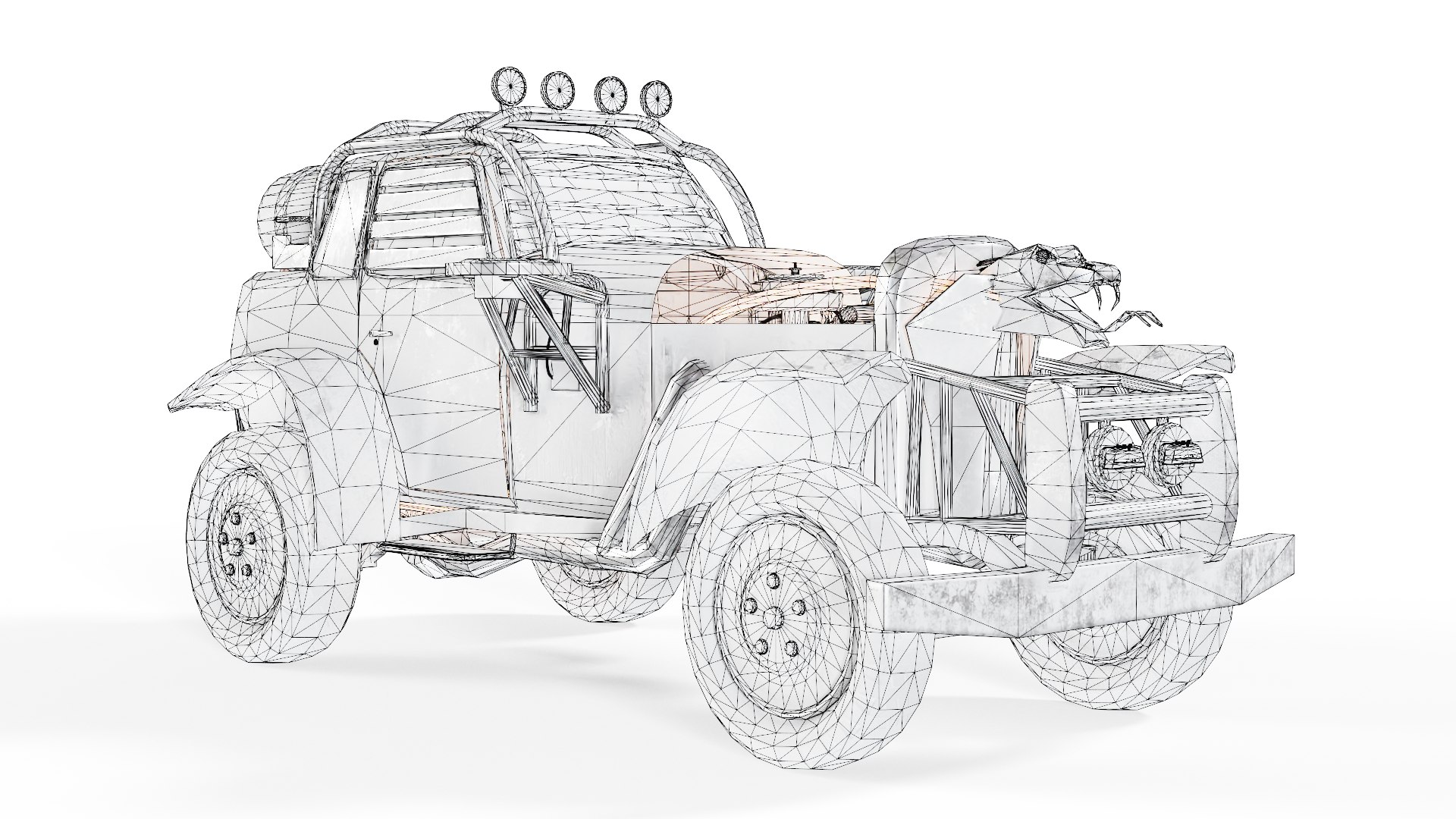3D Post Apocalyptic Car The Aspid - TurboSquid 1874352