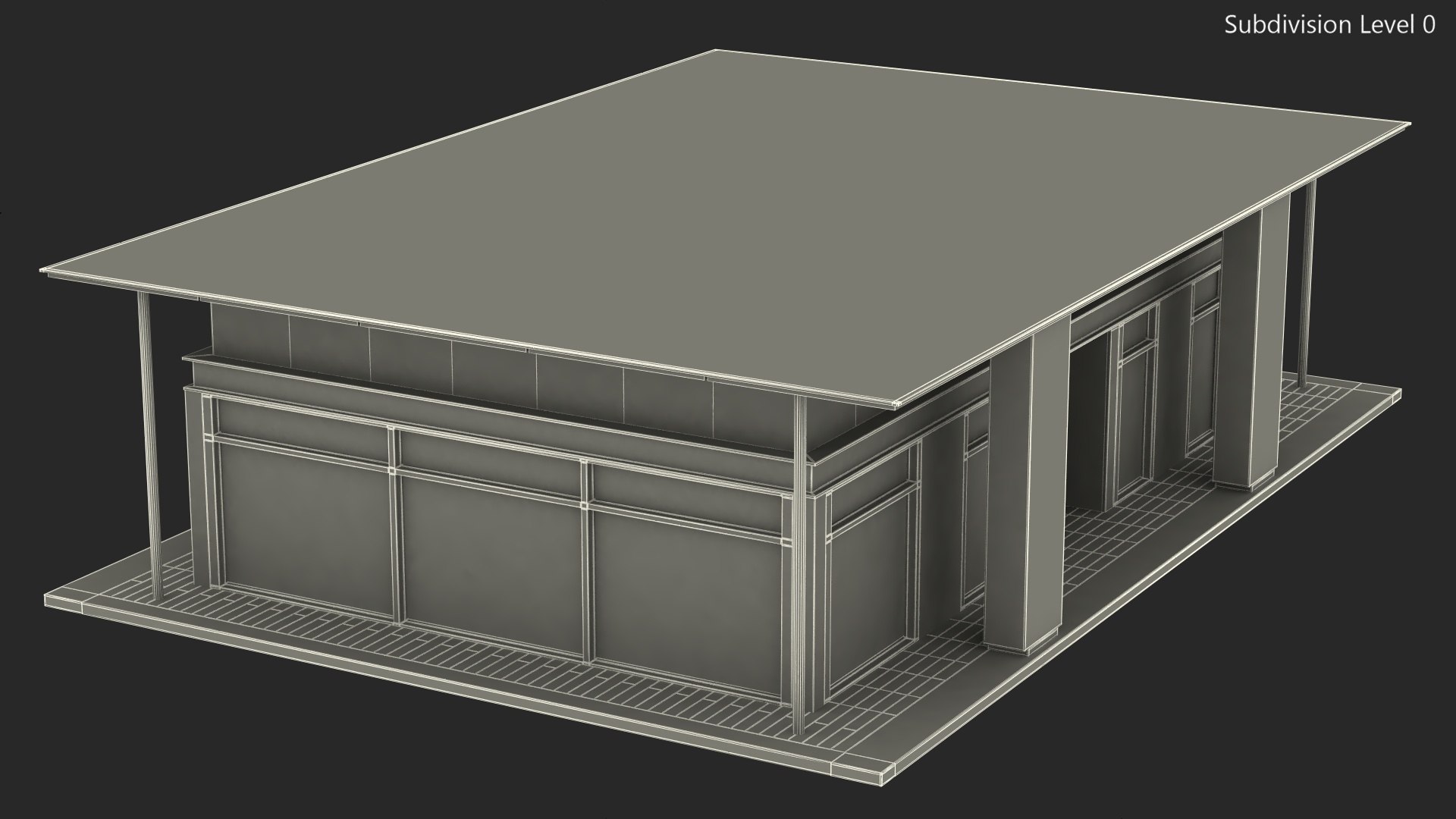 Modern House with Panoramic Windows 3D model - TurboSquid 2020854