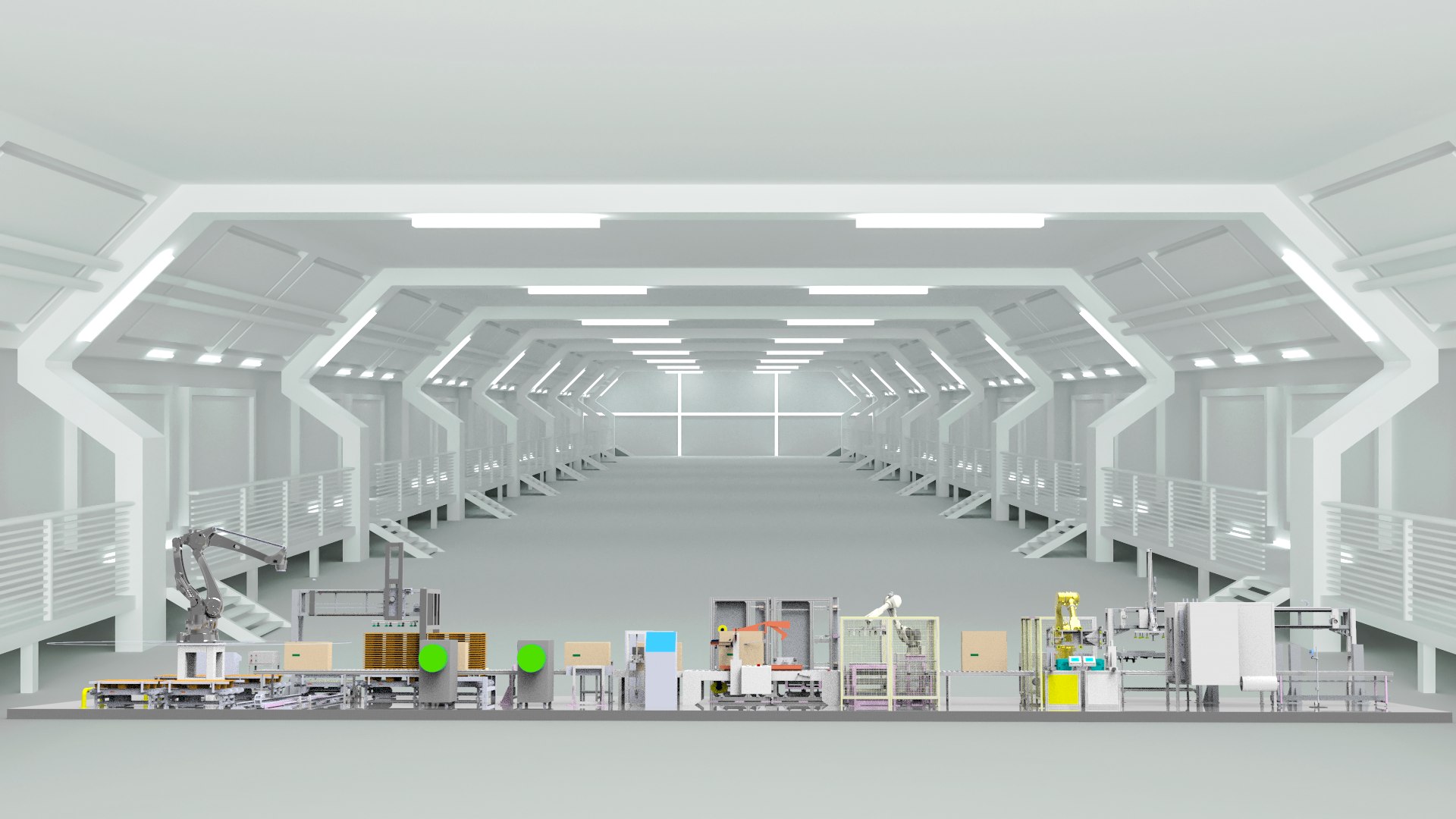 Air Conditioning Packaging Automatic Production Line 3D - TurboSquid ...