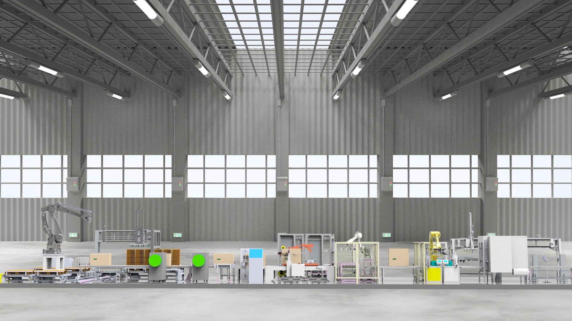 Air Conditioning Packaging Automatic Production Line 3D - TurboSquid ...