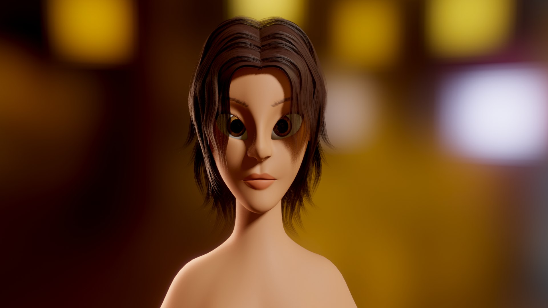 3D Yara Cartoon Woman model - TurboSquid 2105840