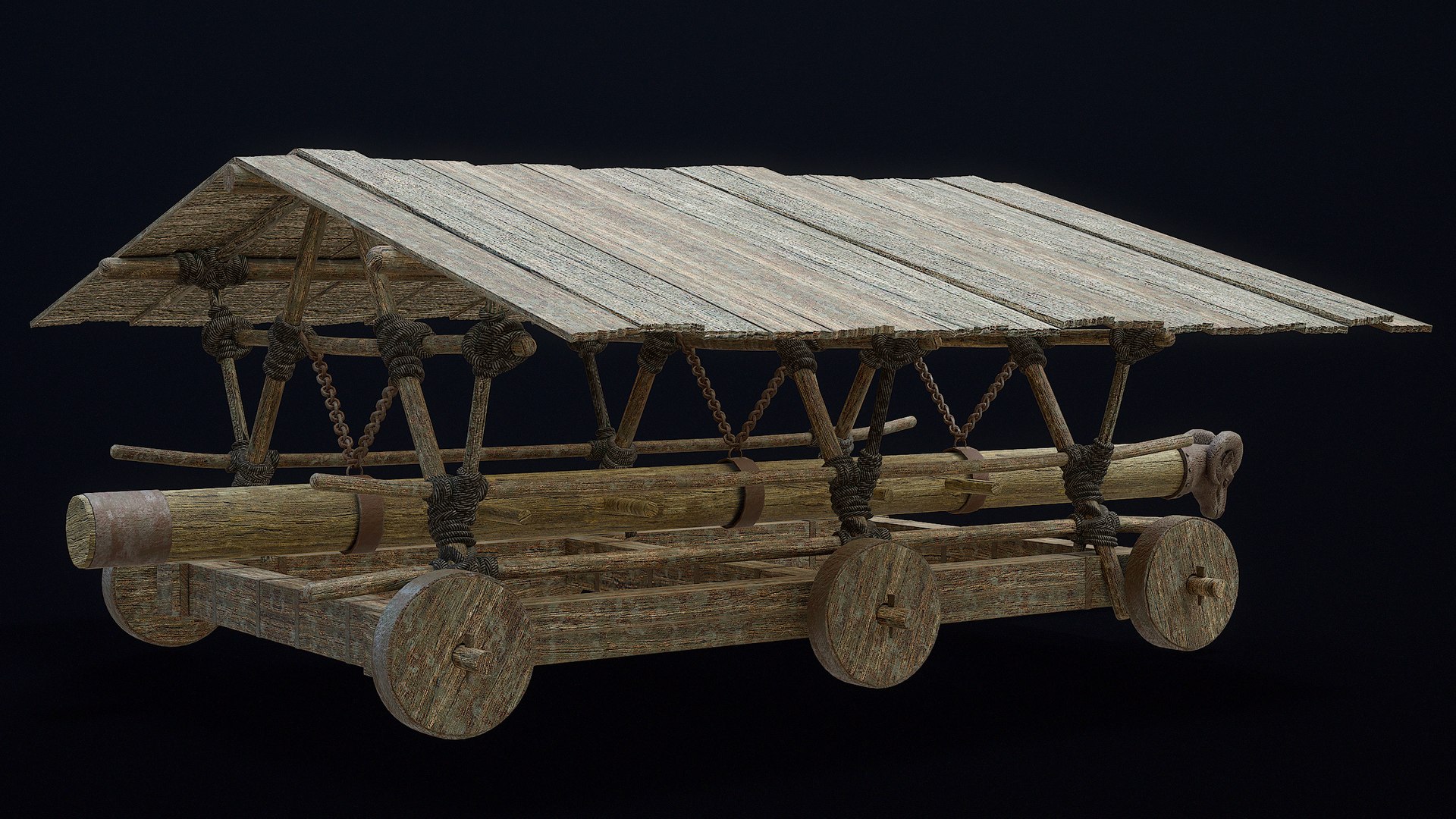 Battering Ram Medieval PBR 3D - TurboSquid 1947705