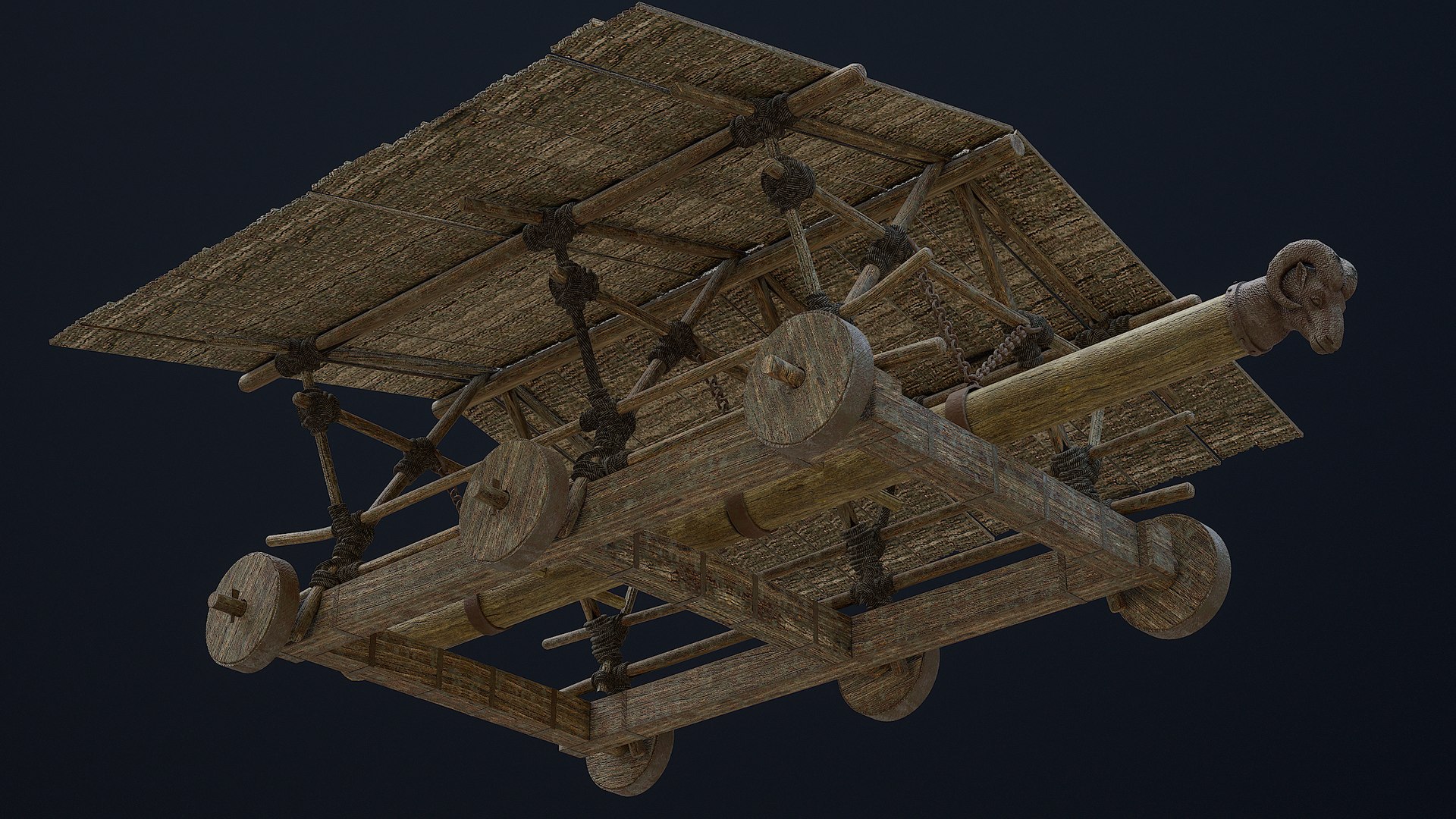 Battering Ram Medieval PBR 3D - TurboSquid 1947705