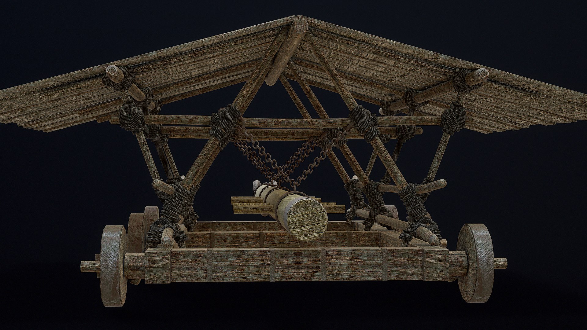 Battering Ram Medieval PBR 3D - TurboSquid 1947705