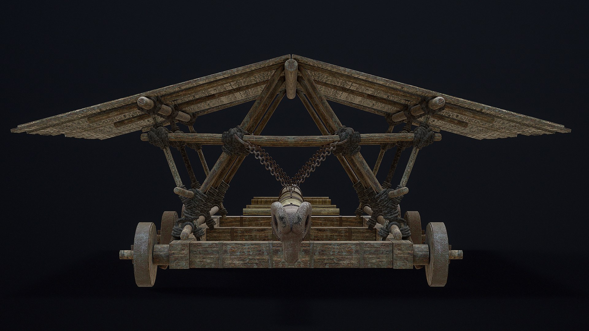 Battering Ram Medieval PBR 3D - TurboSquid 1947705