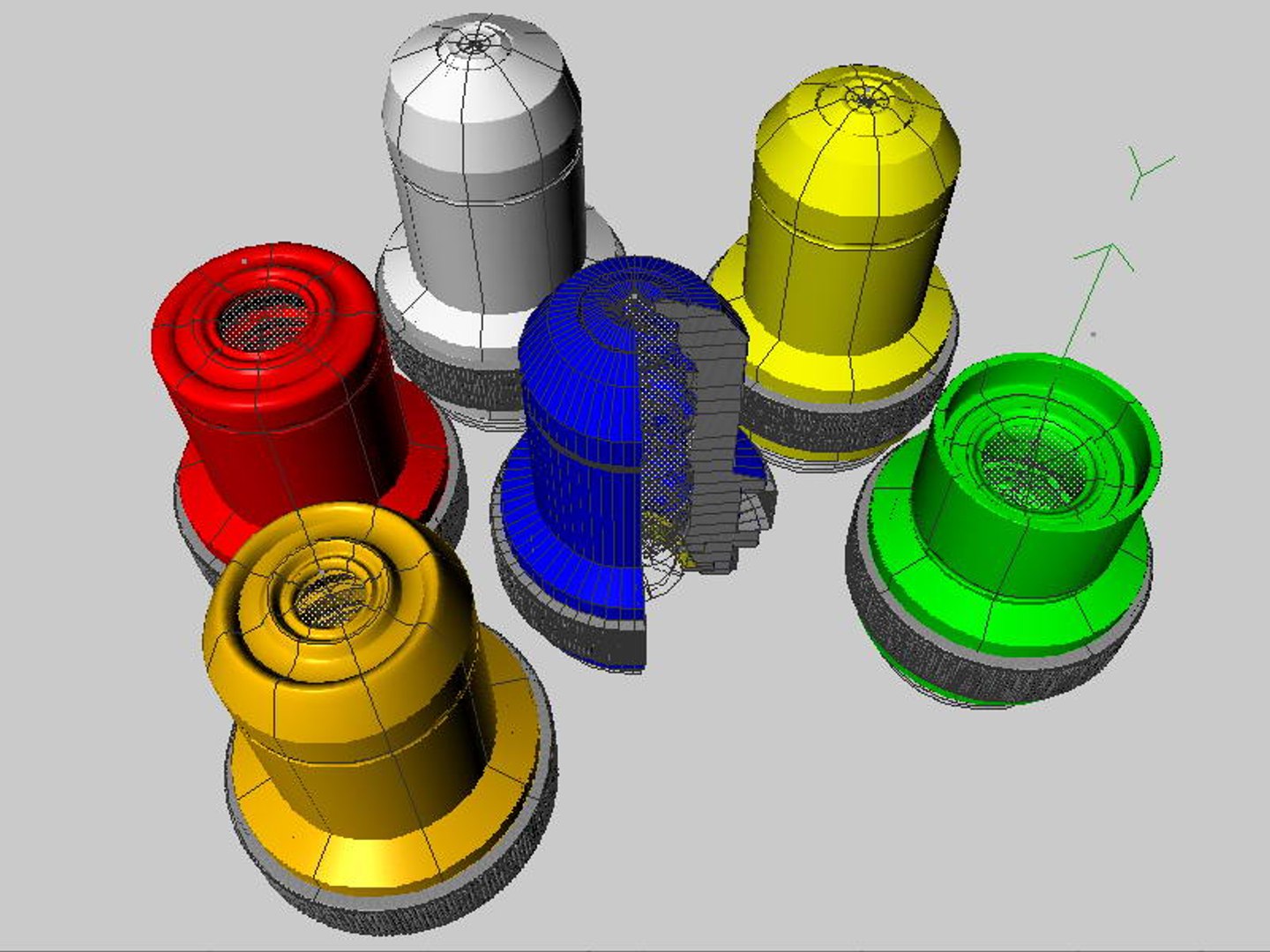 Microscope Objectives 3d Model