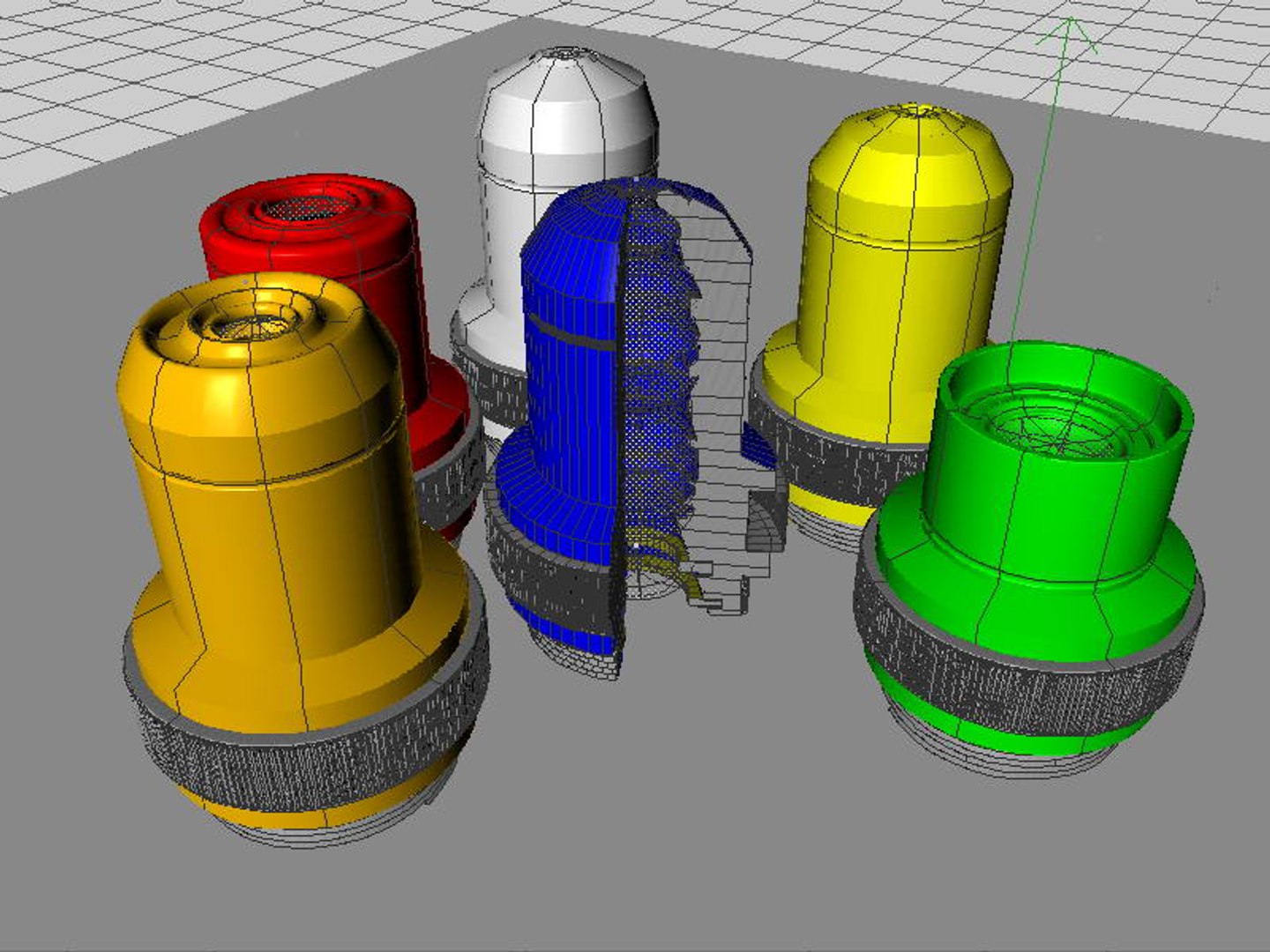 Microscope Objectives 3d Model