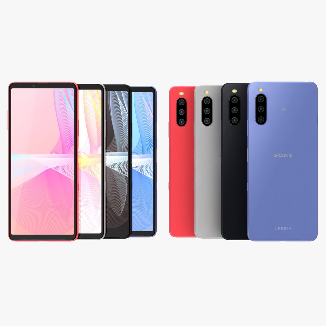 Sony Xperia 10 III All Colors 3D - TurboSquid 1754692