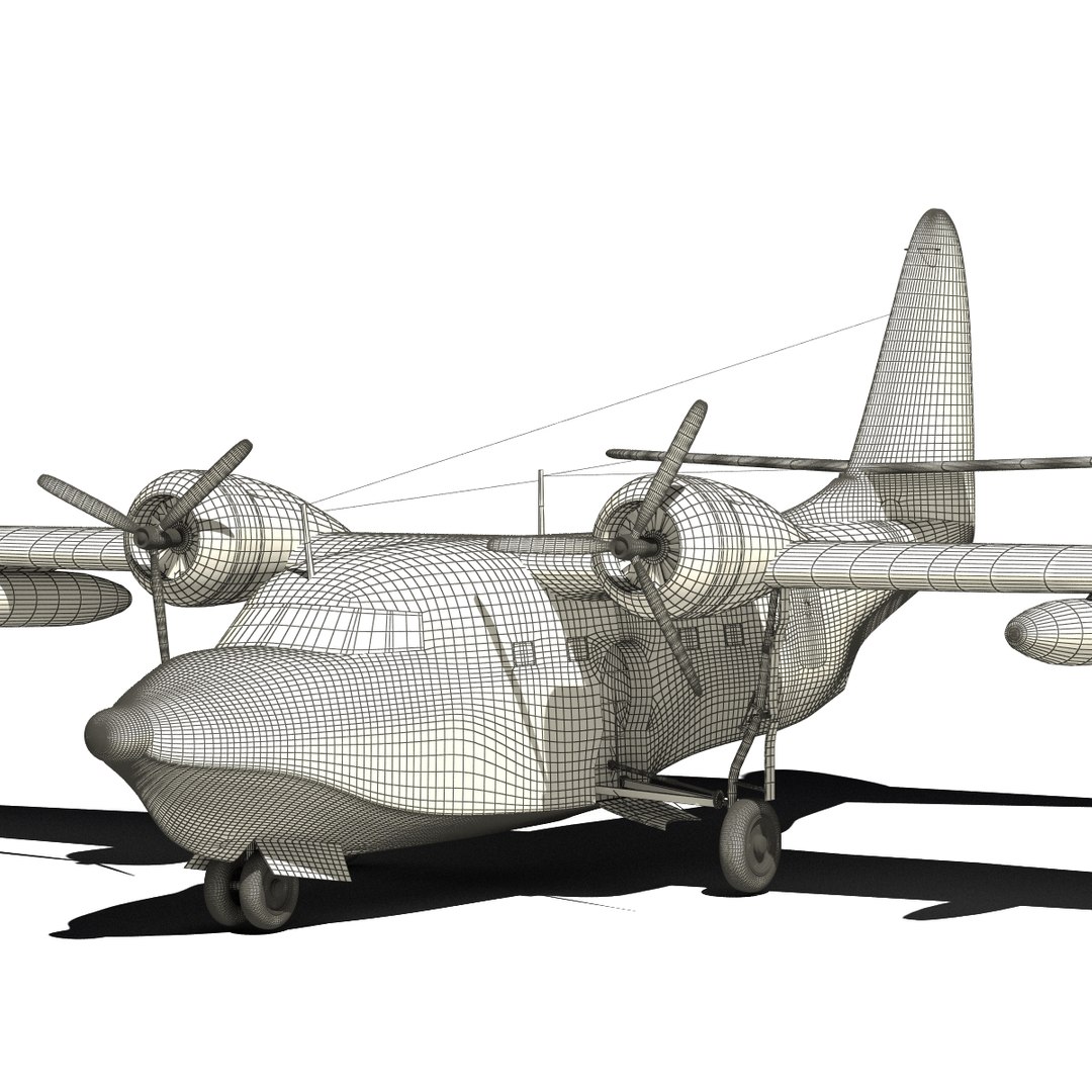 3d Model Hu-16 Aircraft