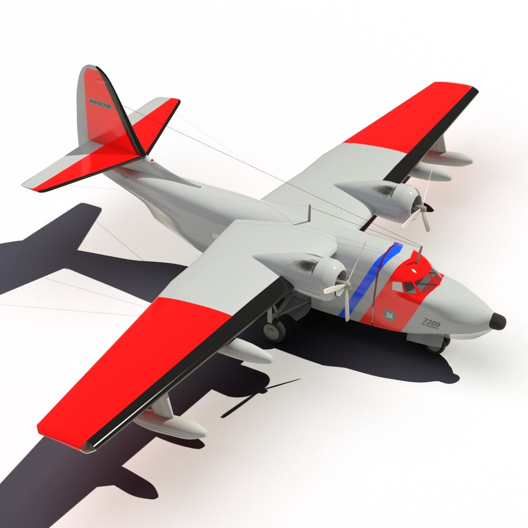 3d Model Hu-16 Aircraft