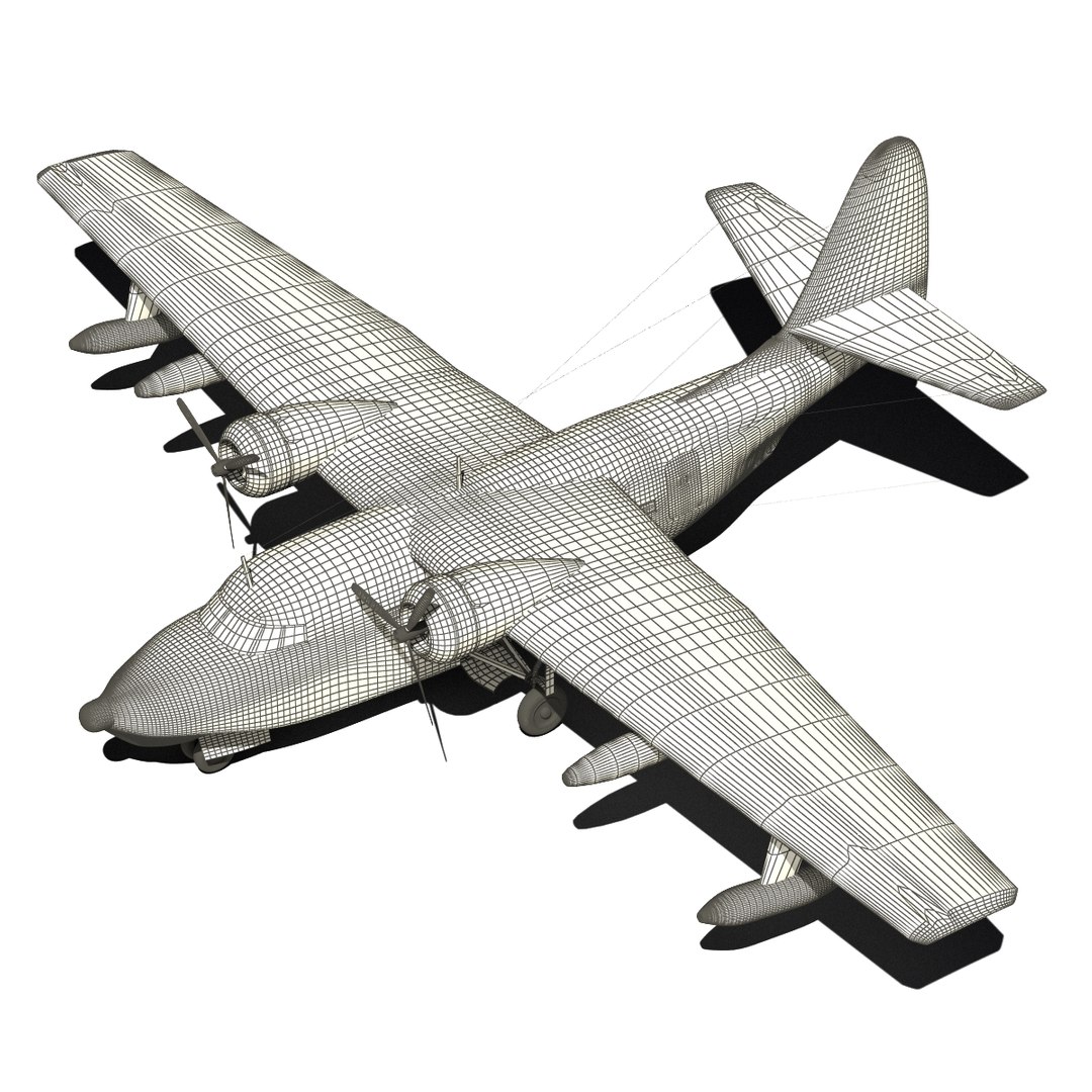 3d Model Hu-16 Aircraft