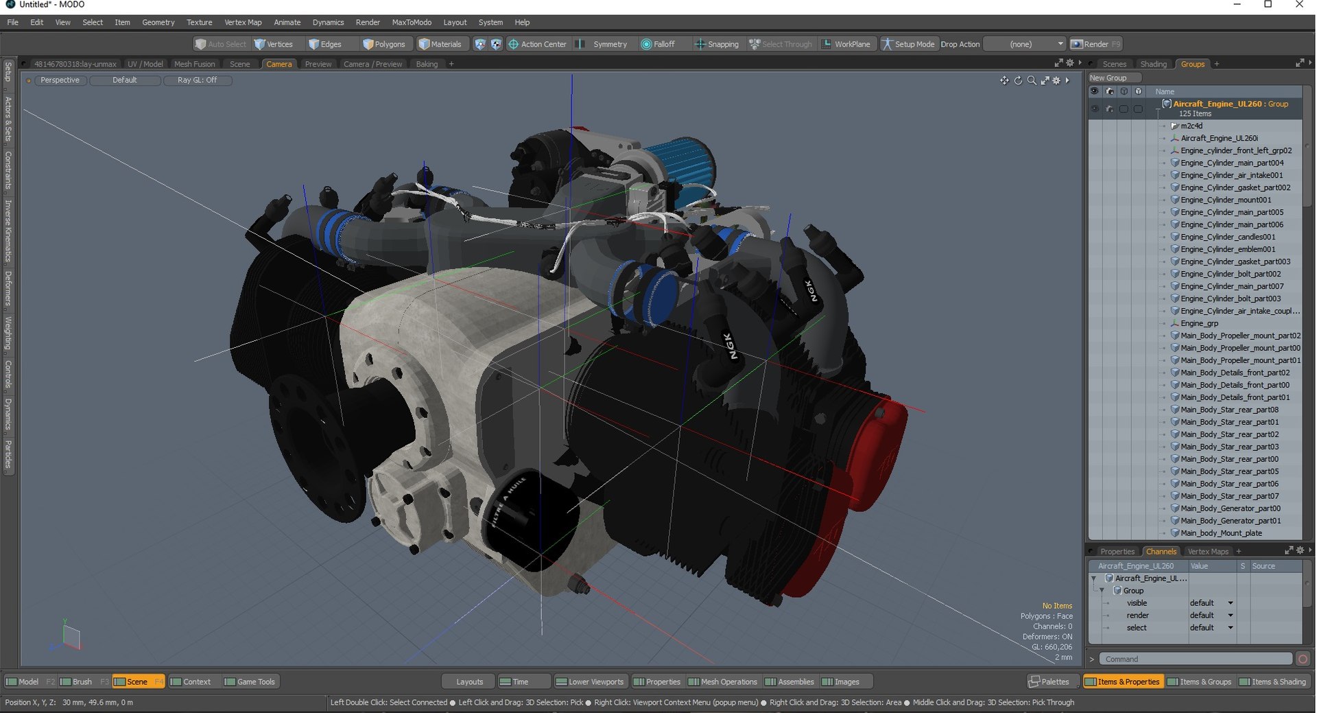 3D Aircraft Engine UL260i Model - TurboSquid 2186002