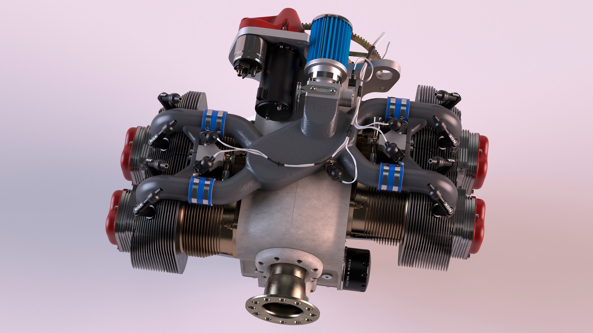 3D Aircraft Engine UL260i Model - TurboSquid 2186002