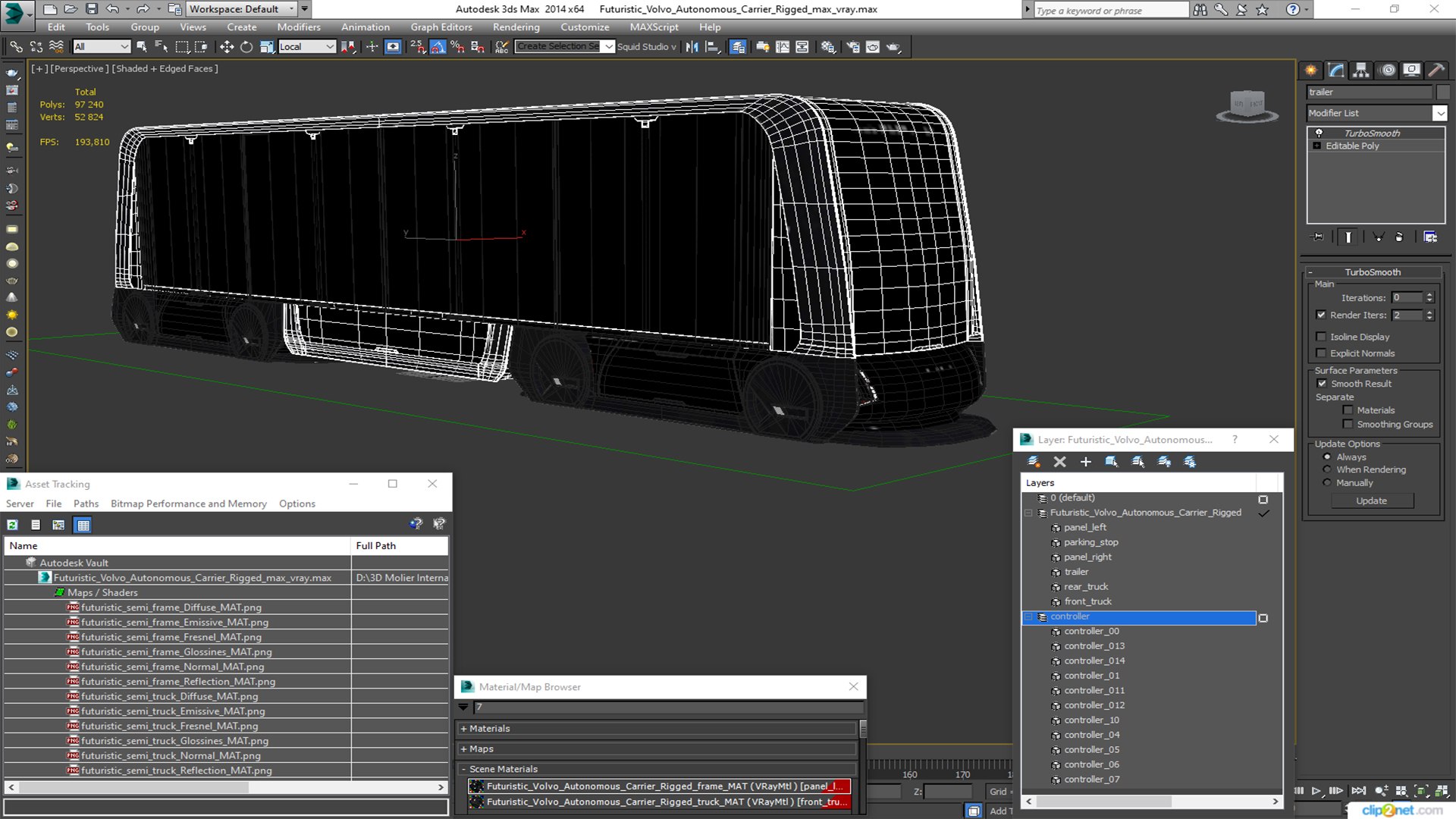 3D Futuristic Volvo Autonomous Carrier Rigged Model - TurboSquid 2208825