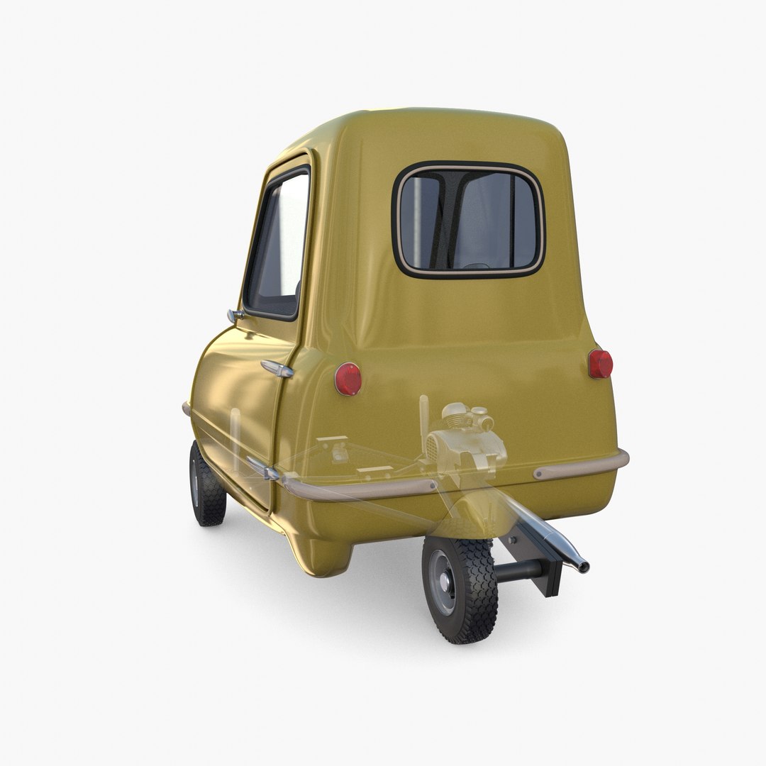 3D Generic 50cc Microcar With Interior And Chassis - TurboSquid 1786475