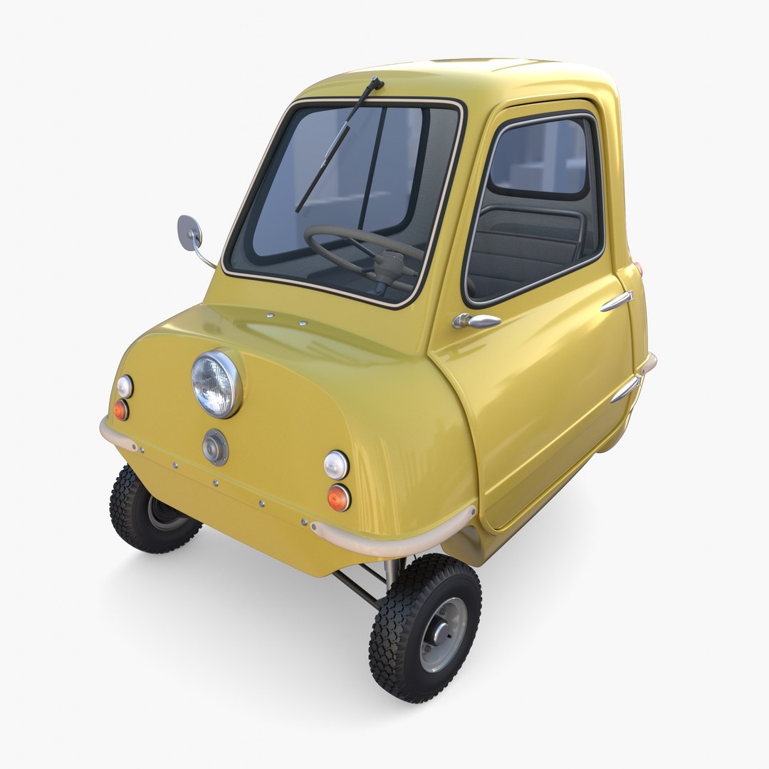 3D Generic 50cc Microcar With Interior And Chassis - TurboSquid 1786475