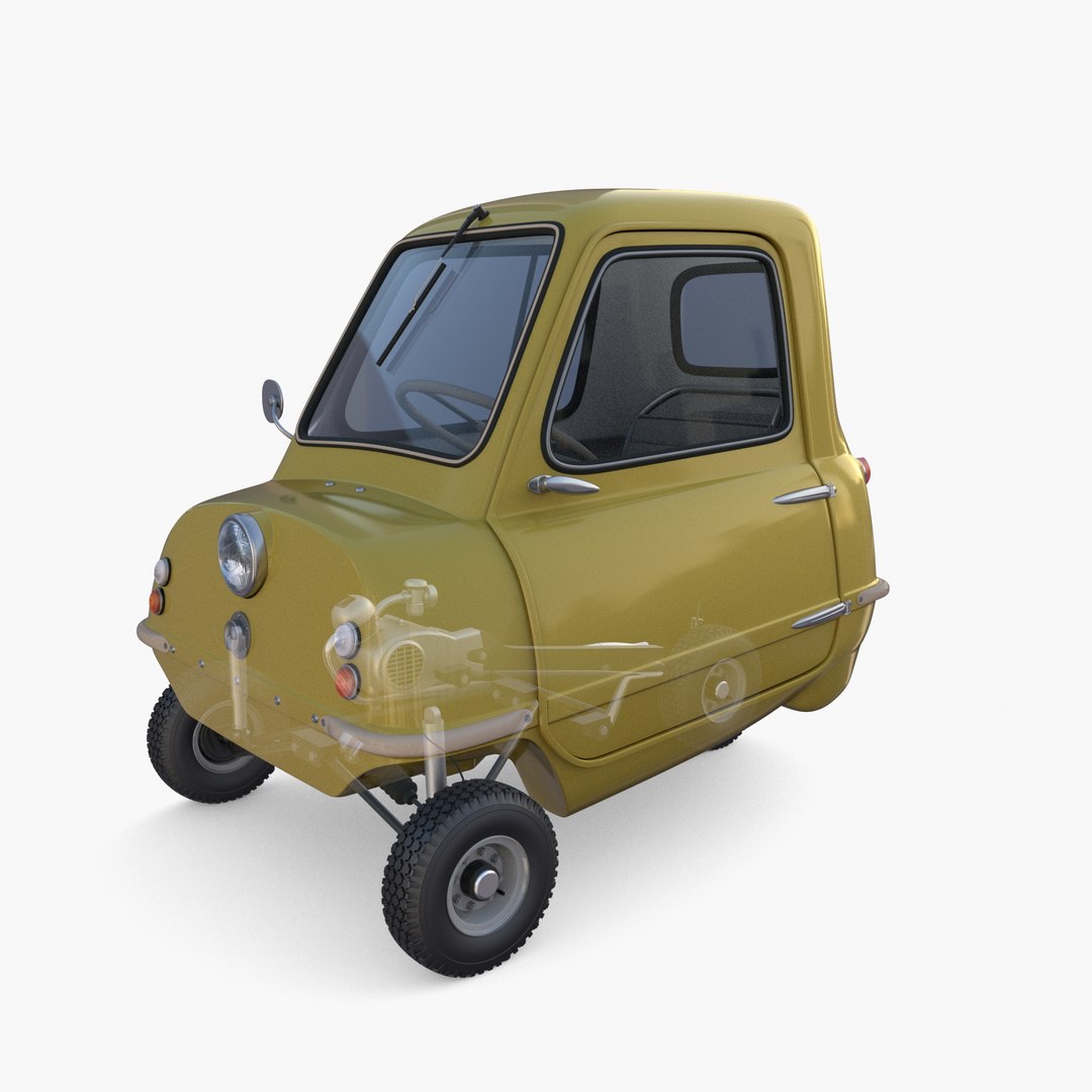 3D Generic 50cc Microcar With Interior And Chassis - TurboSquid 1786475