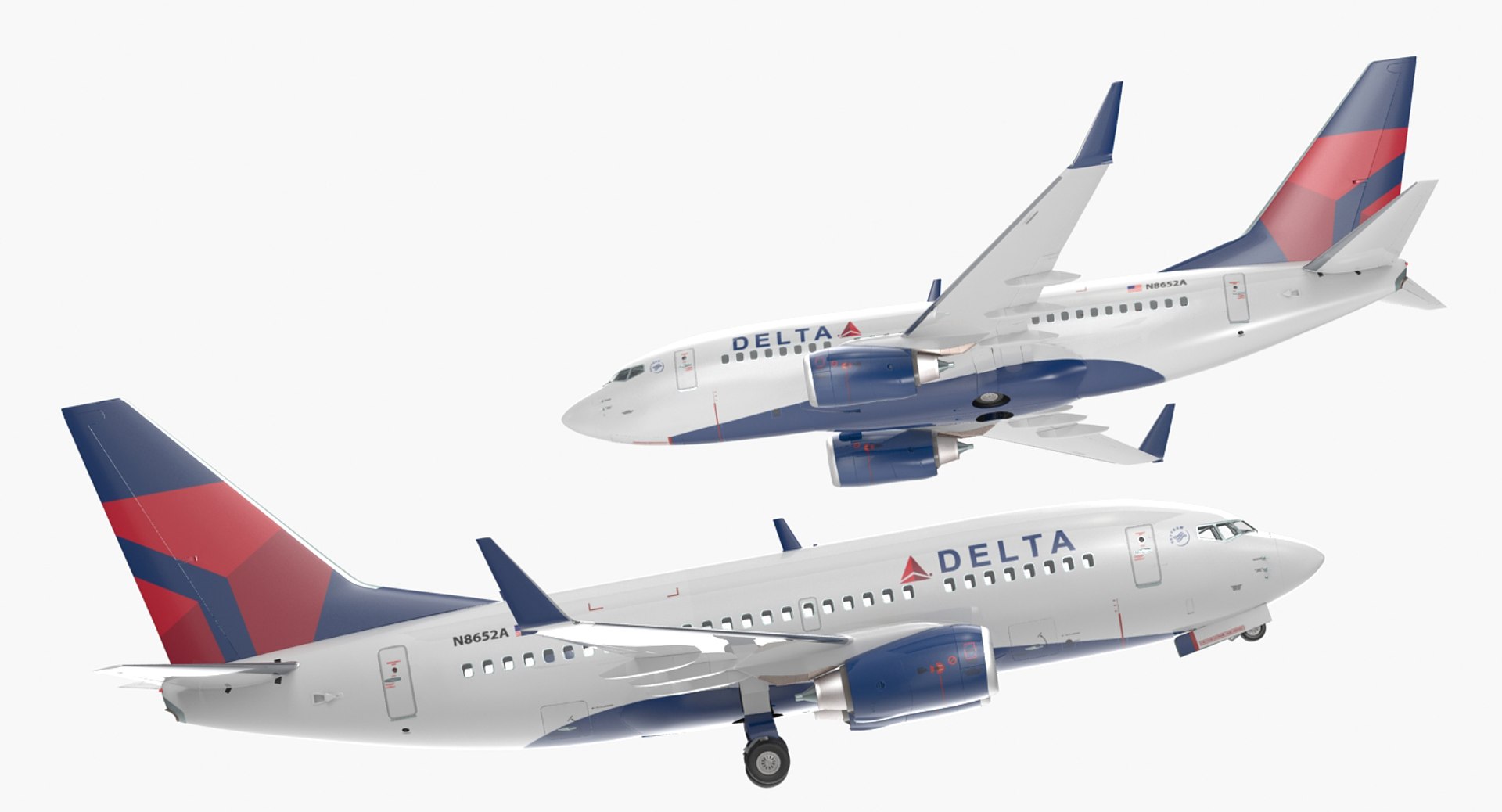3D boeing 737-600 delta air lines model - TurboSquid 1150955