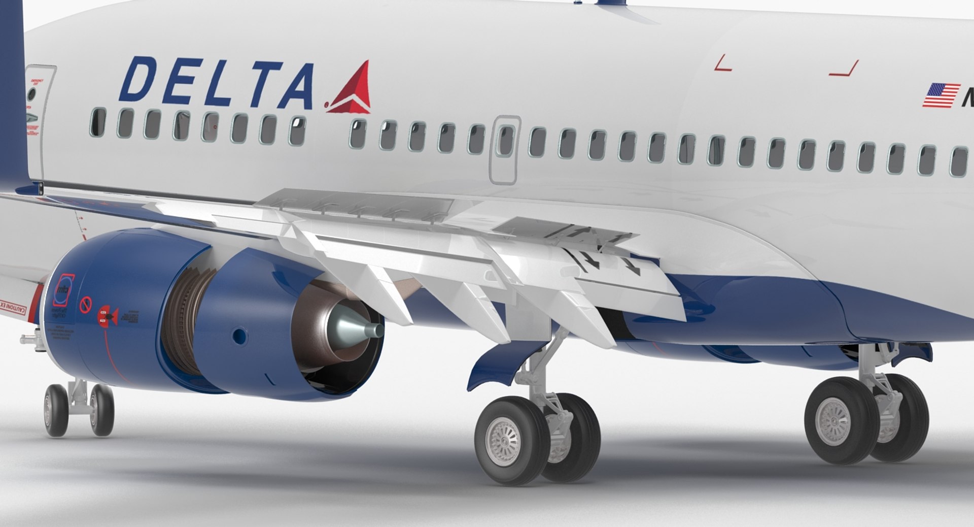 3D Boeing 737-600 Delta Air Lines Model - TurboSquid 1150955