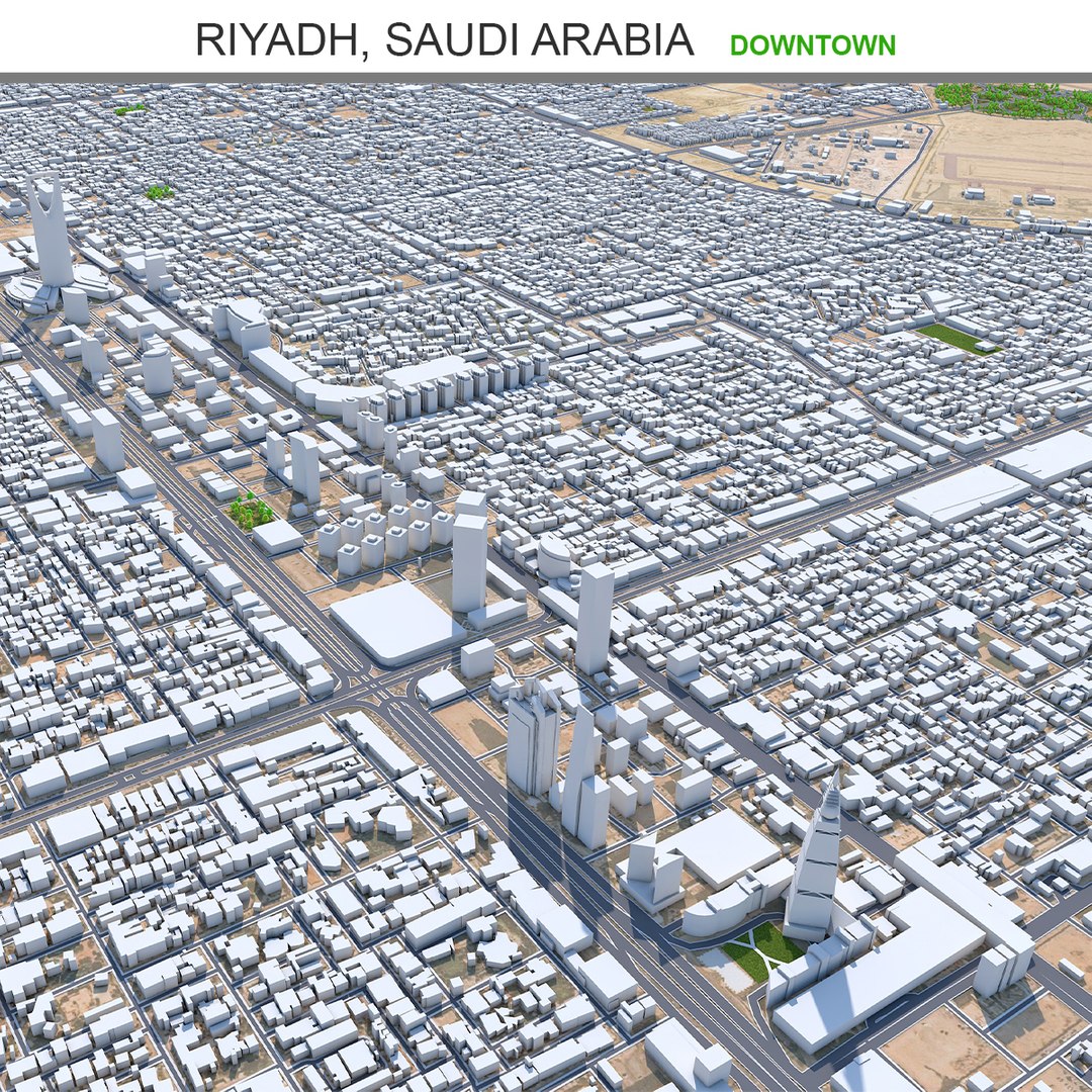 3D Riyadh Downtown In Saudi Arabia Model - TurboSquid 1927276